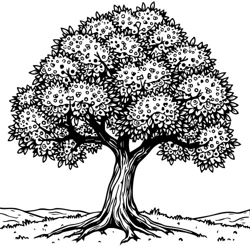Cherry Tree Drawing Vector Images (over 4,200)