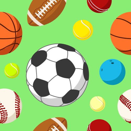 Ball background Royalty Free Vector Image - VectorStock