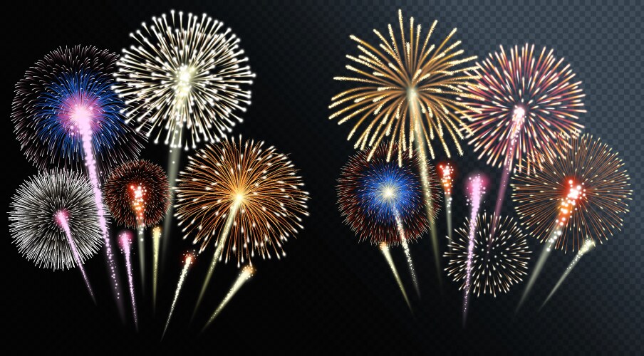 Festival firework colorful carnival fireworks Vector Image