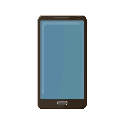 Cartoon image of cellphone icon smartphone Vector Image