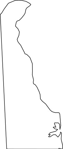 Minimal editable stroke usa map icon Royalty Free Vector