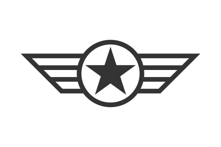 Military icon on white background armed symbol Vector Image