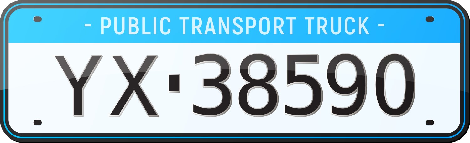 Number Plate Vector Images (over 6,500)