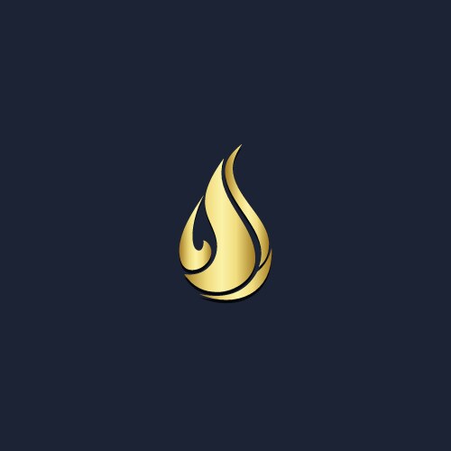 Chef cook food gold logo Royalty Free Vector Image