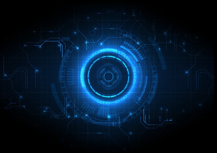 Abstract futuristic technology background Vector Image