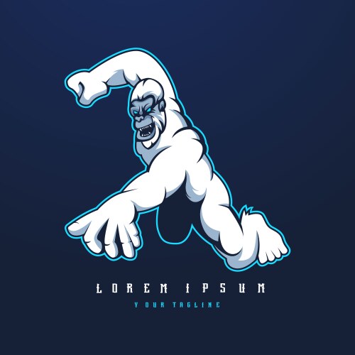 King kong logo Royalty Free Vector Image - VectorStock