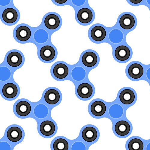 Seamless texture fashionable spinners Royalty Free Vector