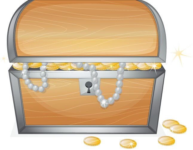A jewellery box Royalty Free Vector Image - VectorStock