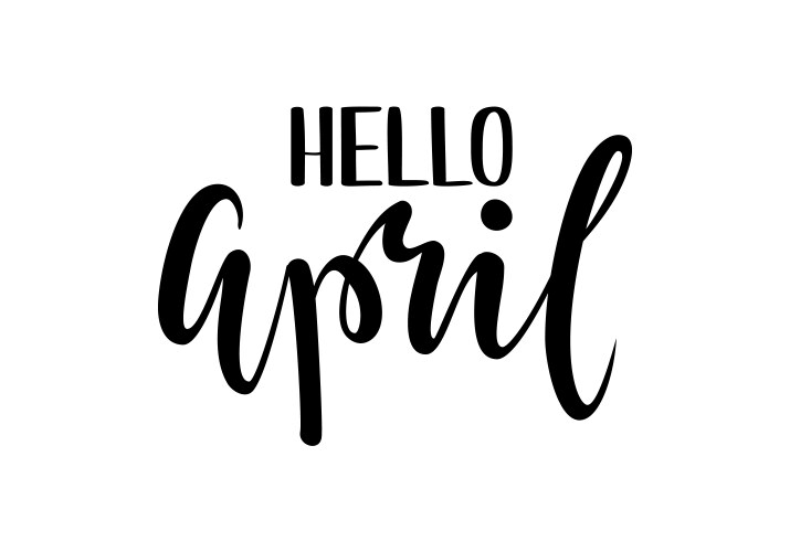 April Calligraphy Vector Images (over 4,300)
