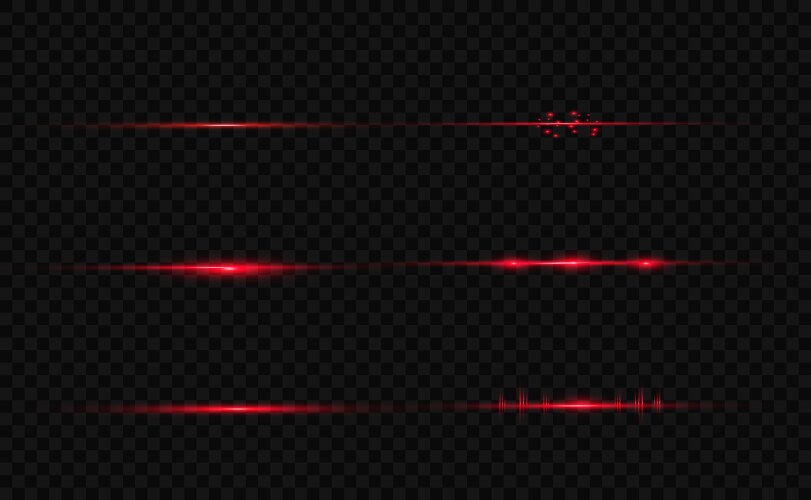 Red horizontal line Royalty Free Vector Image - VectorStock