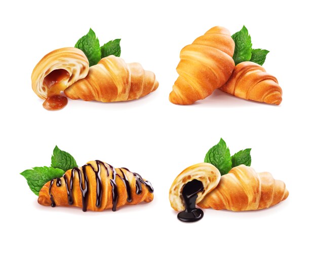 French croissants design Royalty Free Vector Image