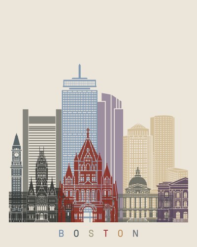 Boston Skyline Vector Images (over 470)