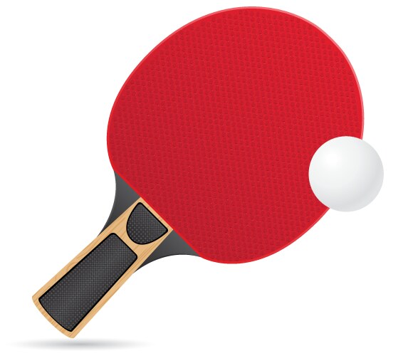 Table tennis rackets Royalty Free Vector Image
