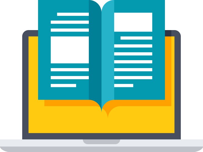 Ebook icon Royalty Free Vector Image - VectorStock