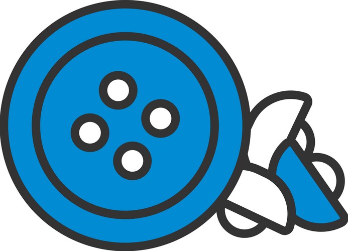 Sewing buttons icon Royalty Free Vector Image - VectorStock