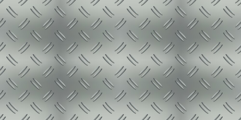 Stainless steel checker plate industry realistic Vector Image