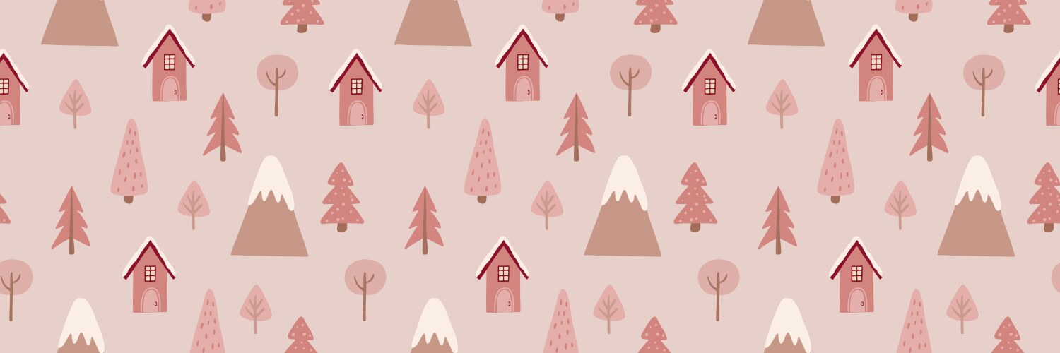 Cute decorated christmas tree house Royalty Free Vector