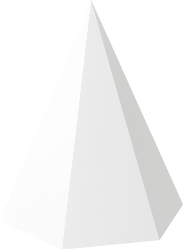 Square pyramid shape composition Royalty Free Vector Image