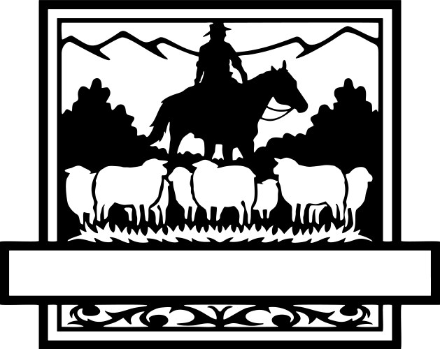 Sheep Silhouette Shepherd Vector Images (über 170)