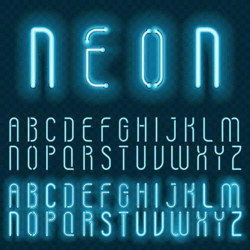 Neon Alphabet Vector Images (over 48,000)