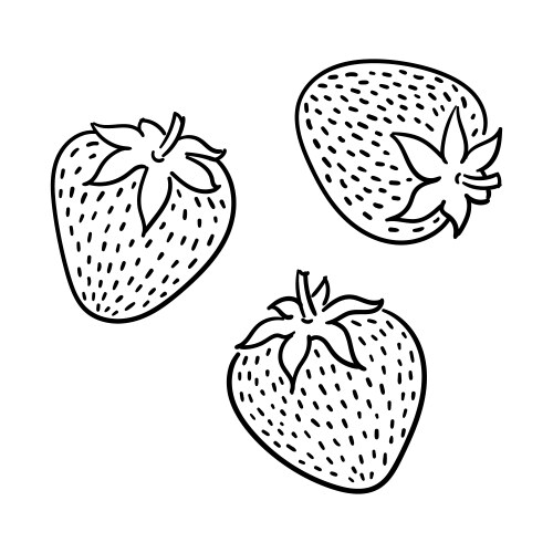 Fruit Uncolored Vector Images (over 140)