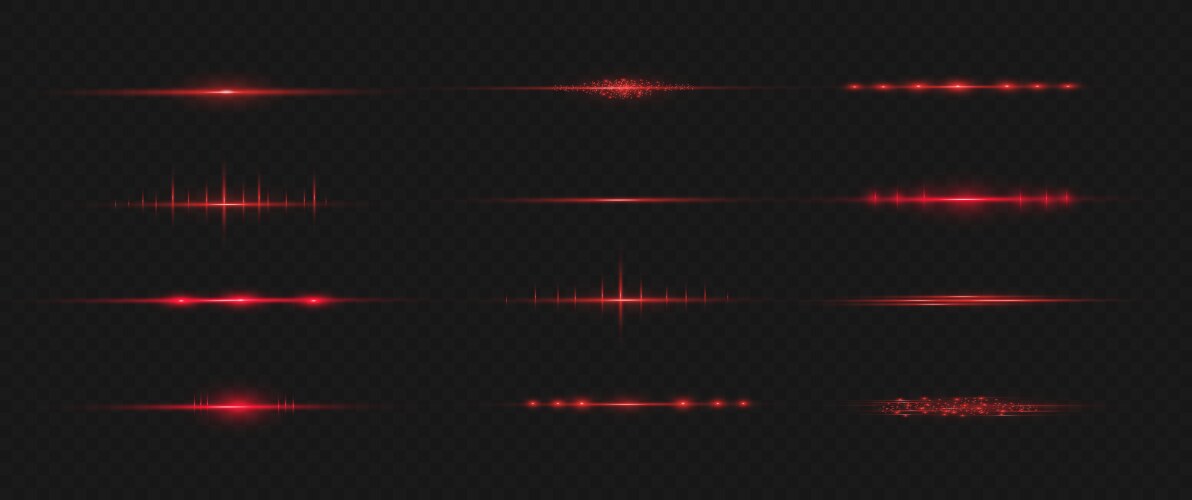 Red horizontal line Royalty Free Vector Image - VectorStock