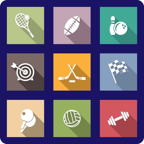 Set of sport icons Royalty Free Vector Image - VectorStock
