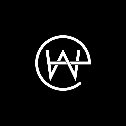 Wy logo monogram design template Royalty Free Vector Image