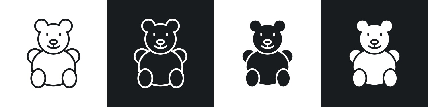Teddy Bear Outline Vector Images (over 7,600)