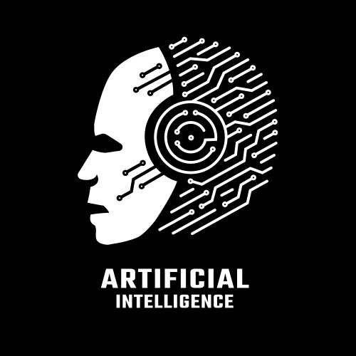 Artificial intelligence logo symbol Royalty Free Vector