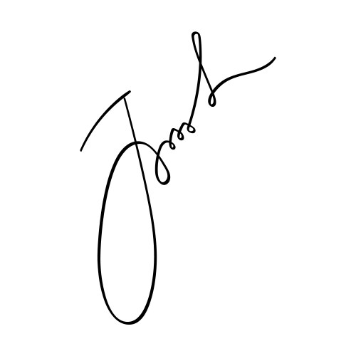 Fake handwritten signature scribble for business Vector Image