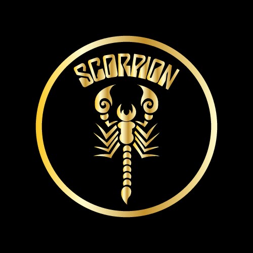 Sign of the zodiac scorpio Royalty Free Vector Image