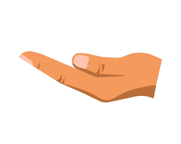 Isolated praying hands gesture with palms Vector Image