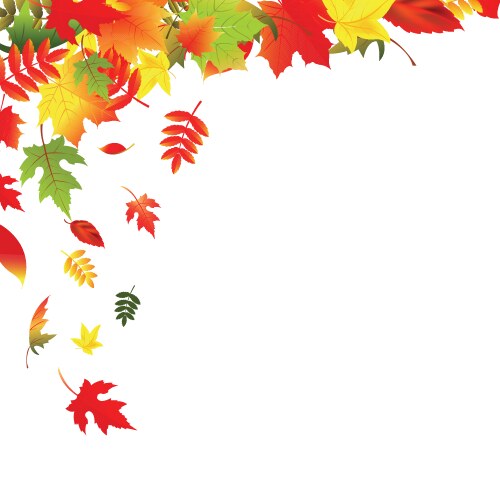 Falling autumn leaves background Royalty Free Vector Image