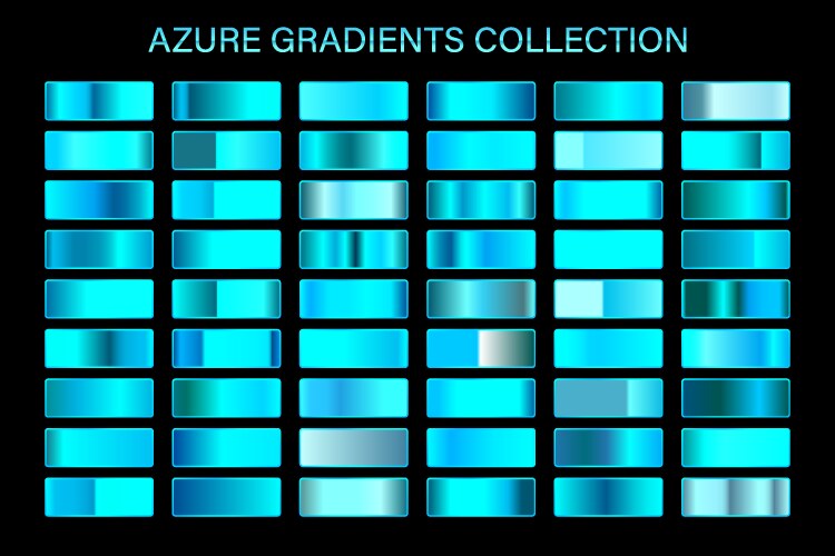Blue azure glossy gradient metal foil texture Vector Image