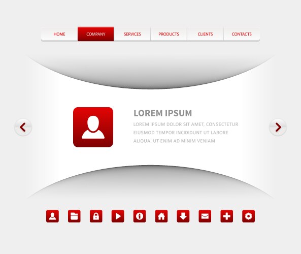 Interface designing landing ui building processes Vector Image