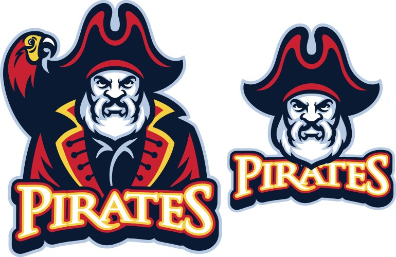 Buccaneers pirate mascot Royalty Free Vector Image