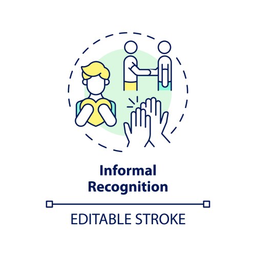 Support for family multi color concept icon Vector Image