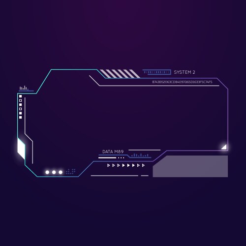 Line futuristic callouts Royalty Free Vector Image