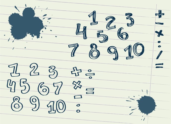 Calligraphy of Math Vector Images (over 1,000)
