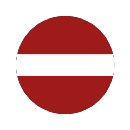 Simple round flag Royalty Free Vector Image - VectorStock