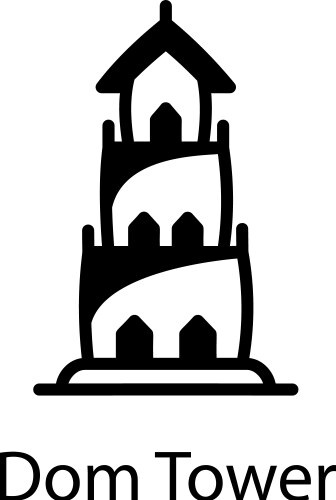 Burana tower Royalty Free Vector Image - VectorStock