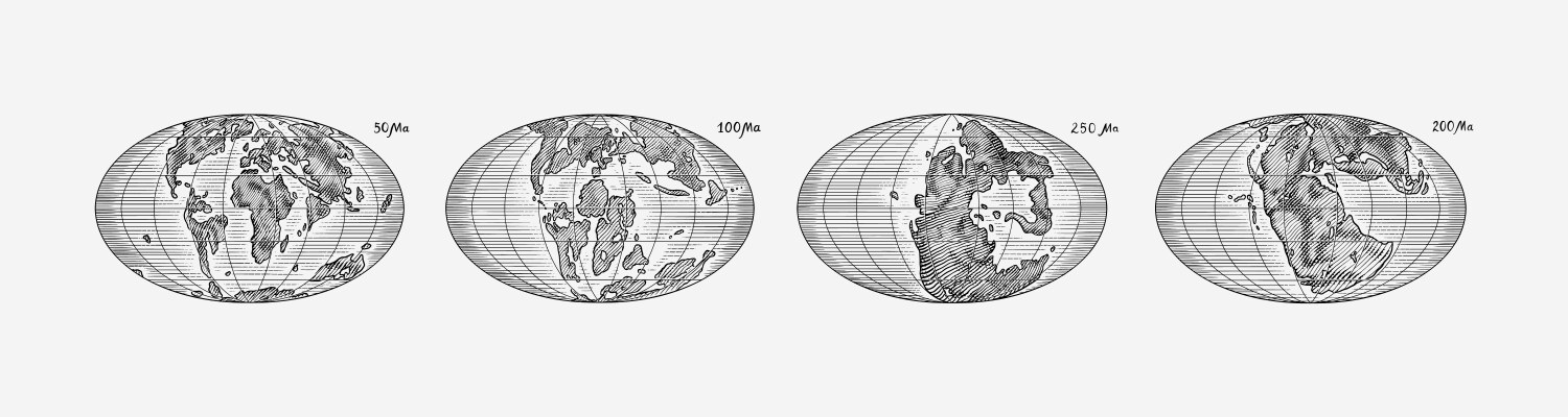 Lithosphere and the structure of earth soil Vector Image