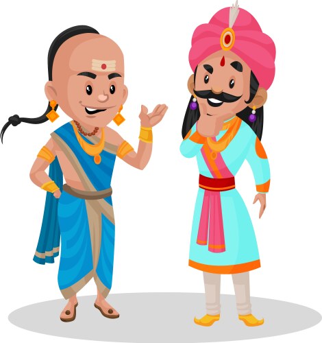 Tenali Ramakrishna Cartoon Royalty Free Vector Image