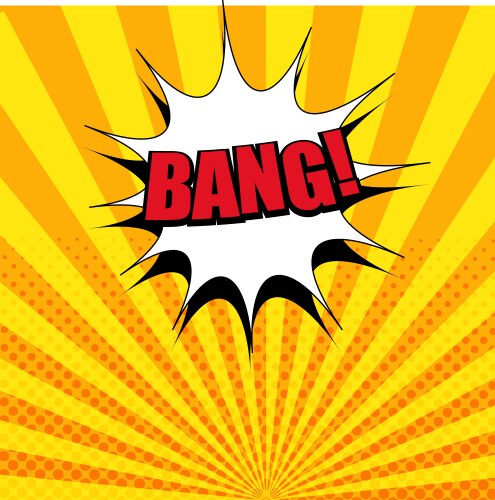 Comic book background with cartoon burst Vector Image