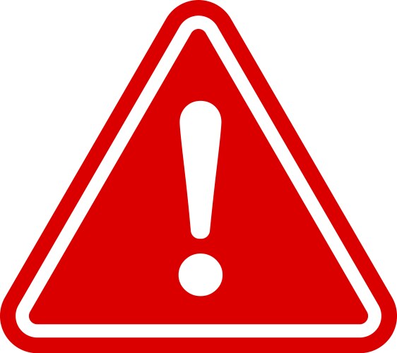 Warning Triangle Icon Royalty Free Vector Image