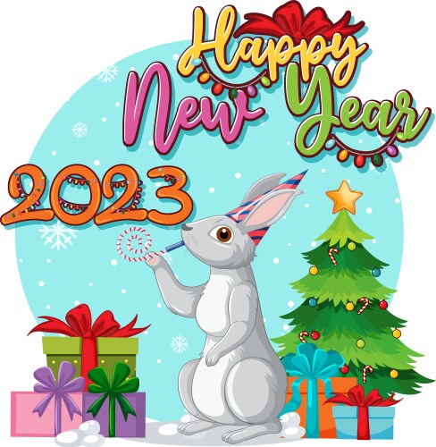 Cartoon happy rabbits collection Royalty Free Vector Image