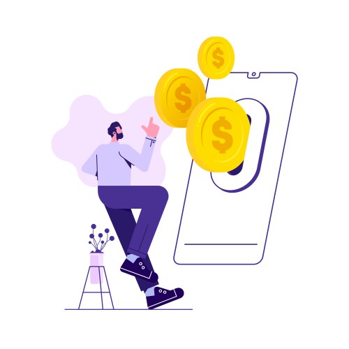 Time to make money Royalty Free Vector Image - VectorStock