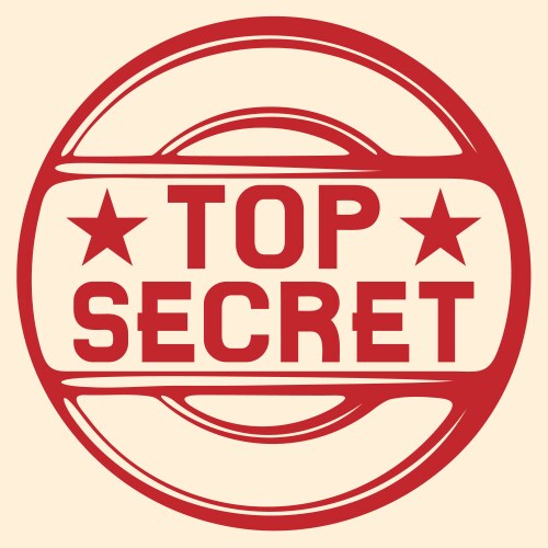 Top secret stamp Royalty Free Vector Image - VectorStock
