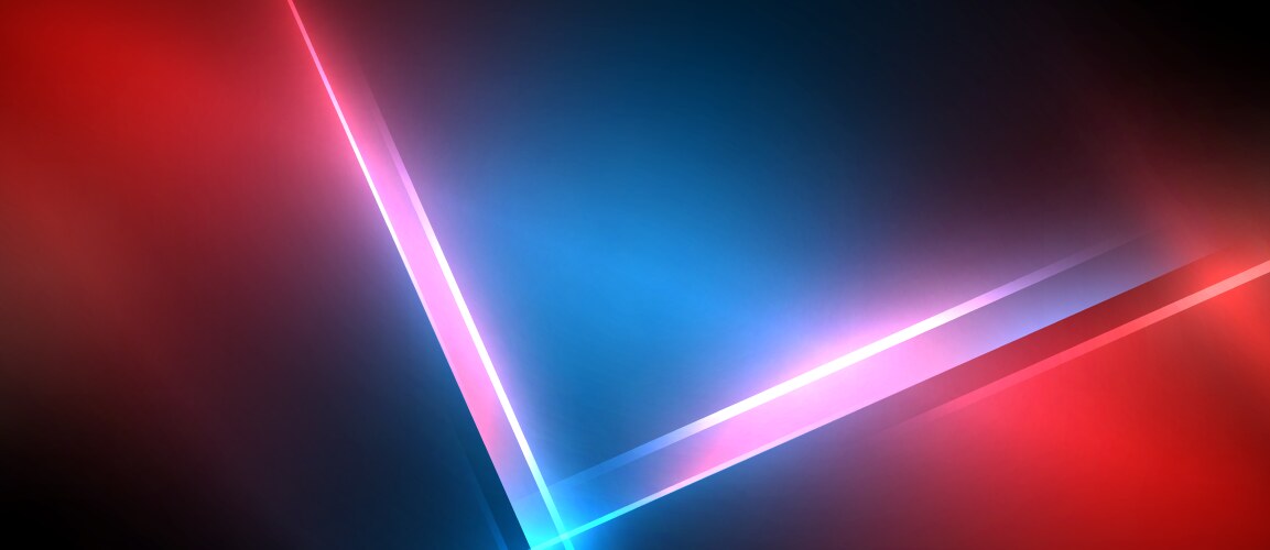 Amber magenta and electric blue beams illuminate Vector Image